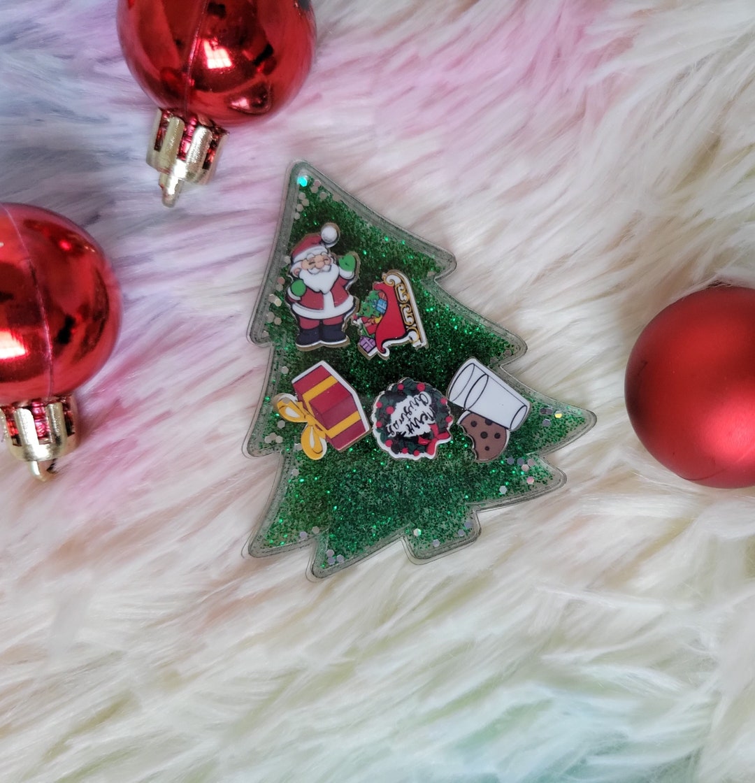 Christmas Tree Badge, Christmas Tree Badge Shaker, Chris Tree Shaker ...