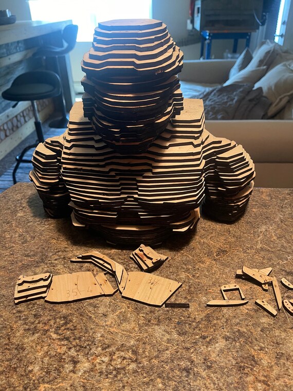 Master Chief Bust DXF or SVG File for 3d Model | Etsy