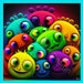 5 Images - Googly-eyes Creatures in Rainbow Colors - Silly, Fun, Kids ...