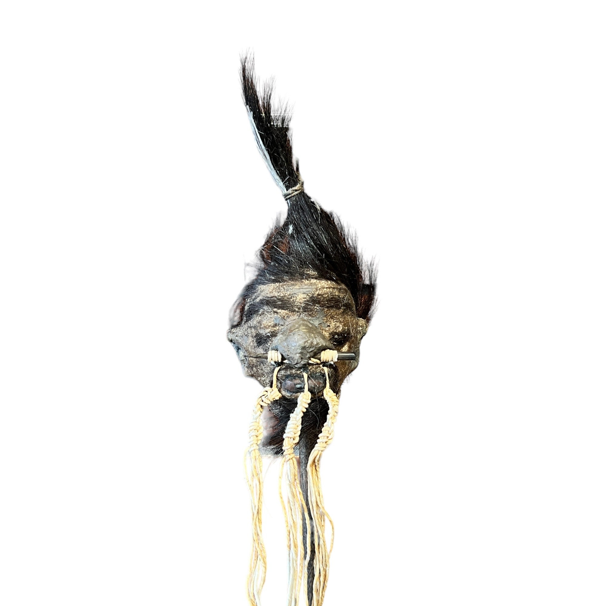 Shrunken Head Replica With Stand Shuar Tsantsa Reproduction - Etsy