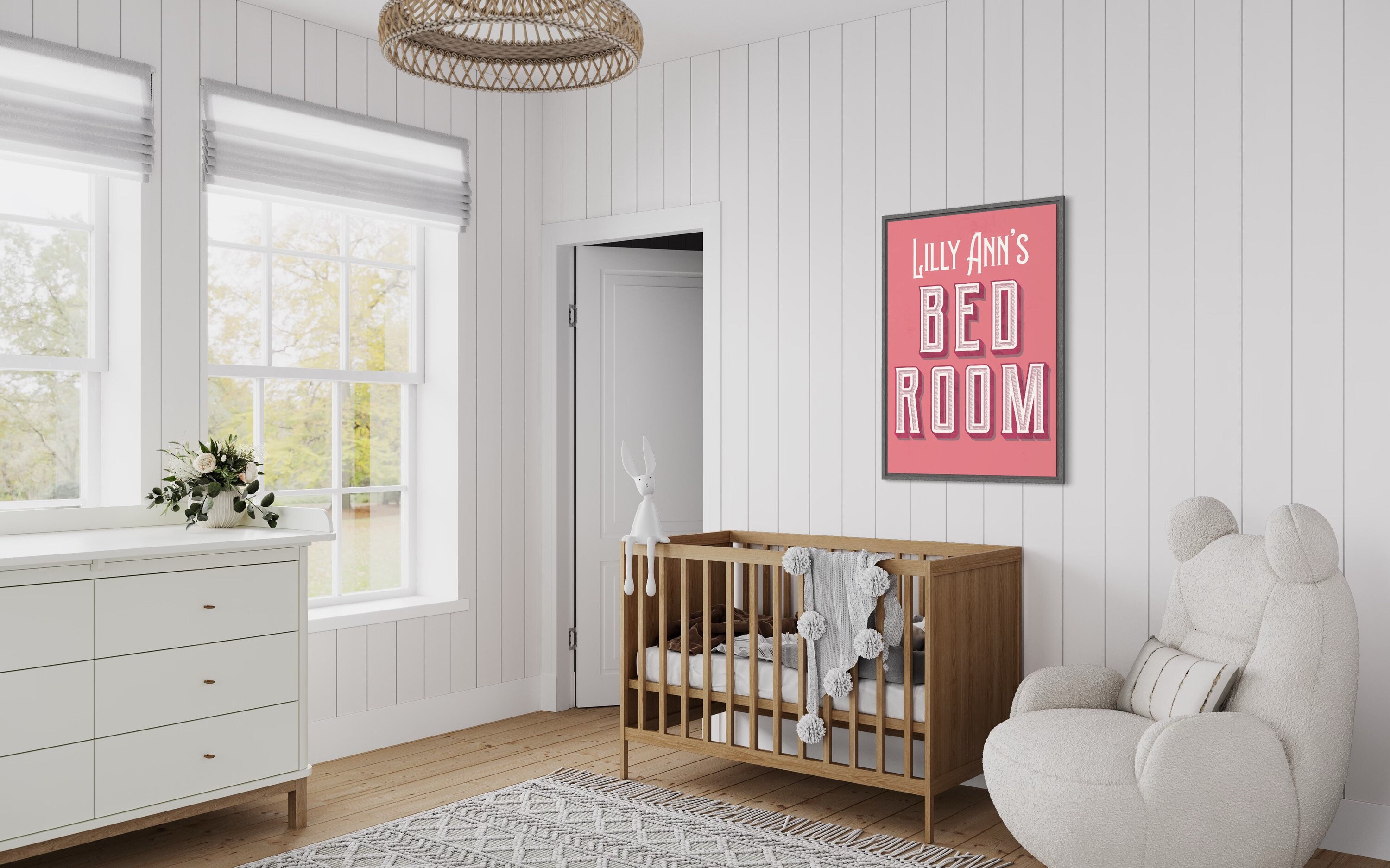 PERSONALISED Bed Room Poster Customise Name Childrens - Etsy