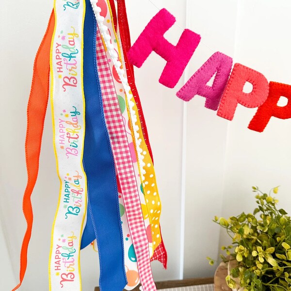 Happy Birthday Ribbon - Etsy
