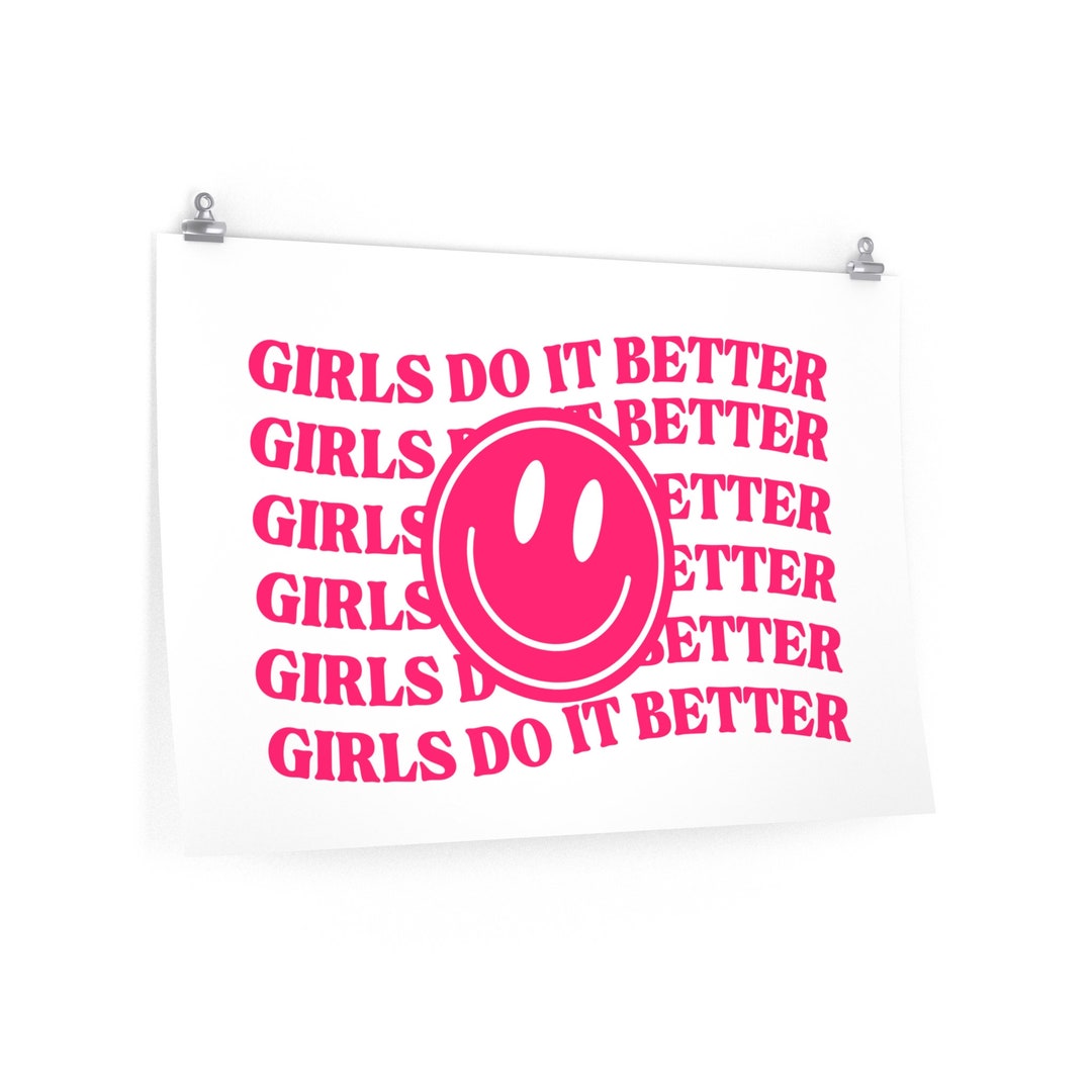 Girls Do It Better Poster - Etsy