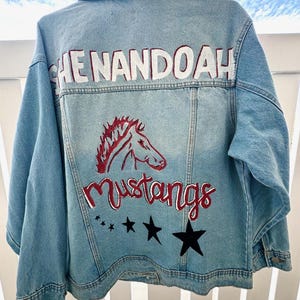 Hand-painted Denim Jacket - Etsy