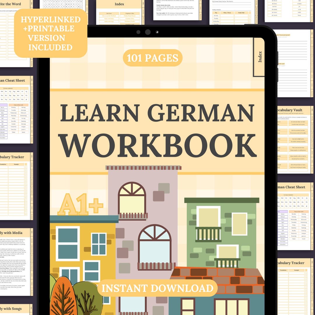 Cahier d'exercices d'apprentissage de l'allemand, vocabulaire A1 pour ...