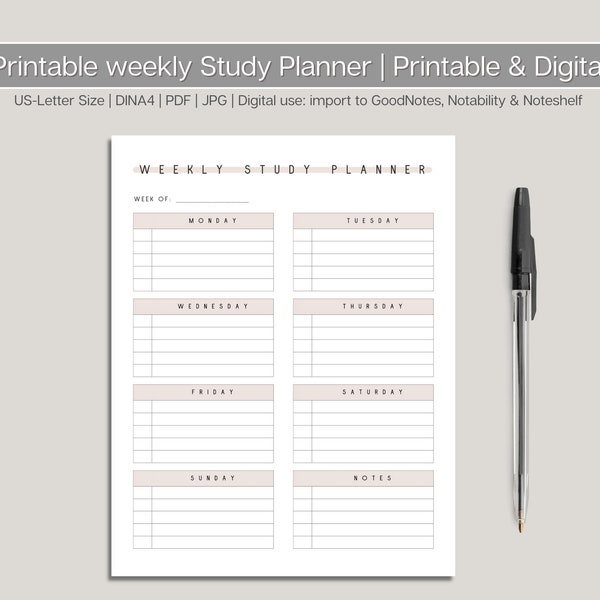Study Planner - Etsy Australia