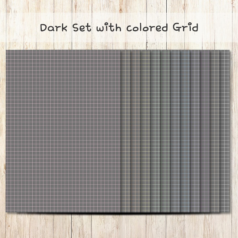 Printable Pastel Grid Paper – 36 A4 Pages | Colored, White & Dark ...