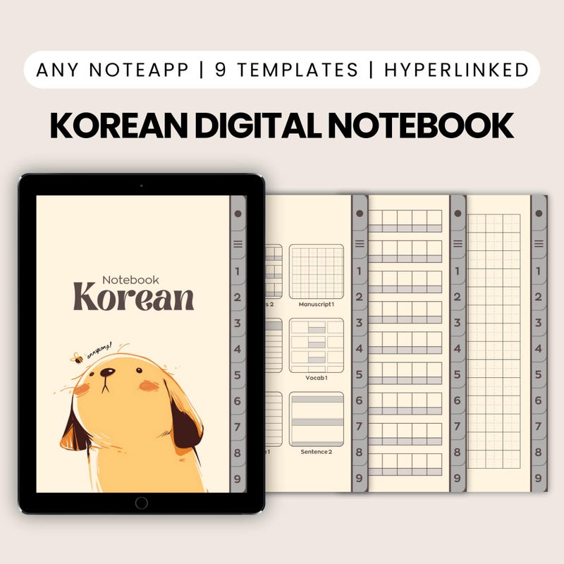 Korean Digital Planner 2026 - Etsy