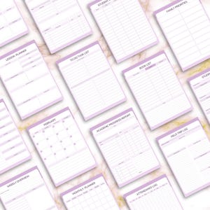 Homeschool Planner Printable Bundle,daily, Tracker Weekly, Monthly ...