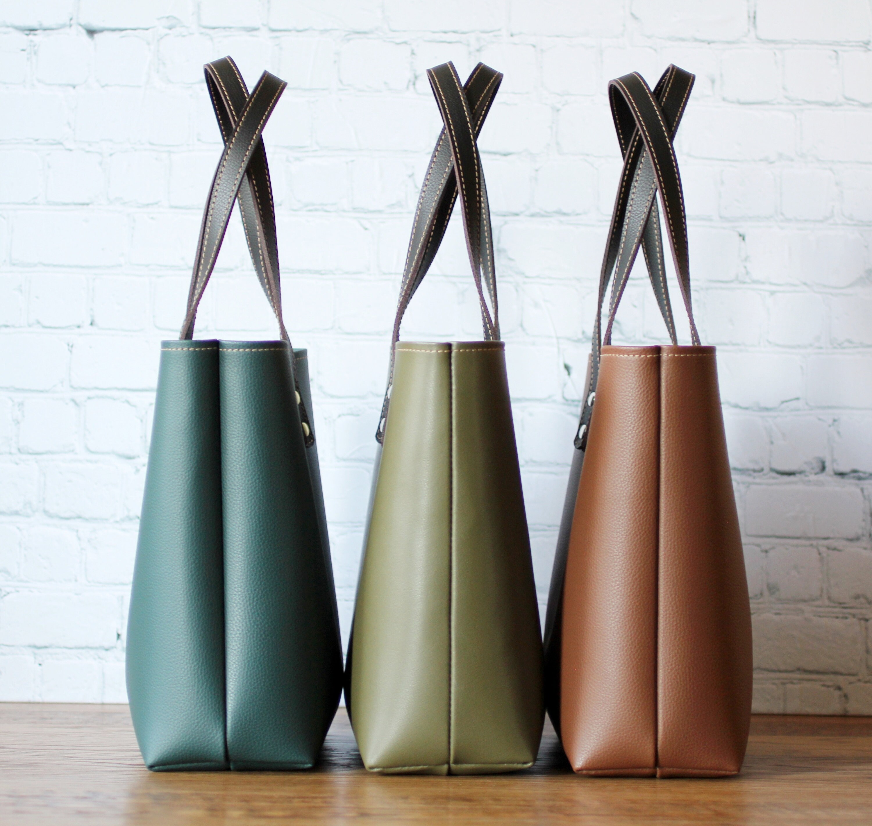 Handmade Large Simple Designer Leather Tote - Etsy