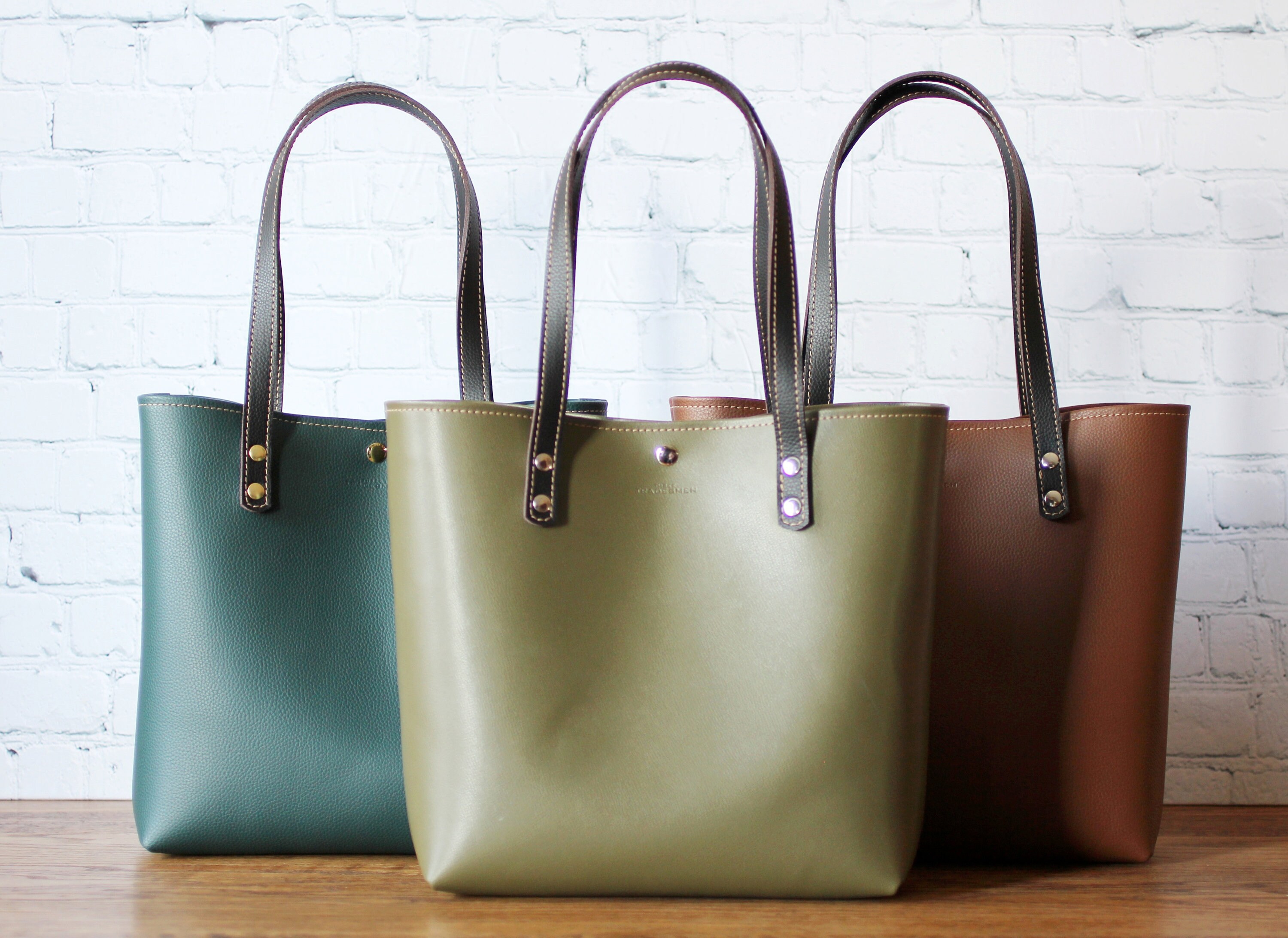 Handmade Large Simple Designer Leather Tote - Etsy