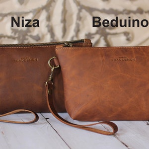 Handmade Leather Zipper Pouch - Etsy
