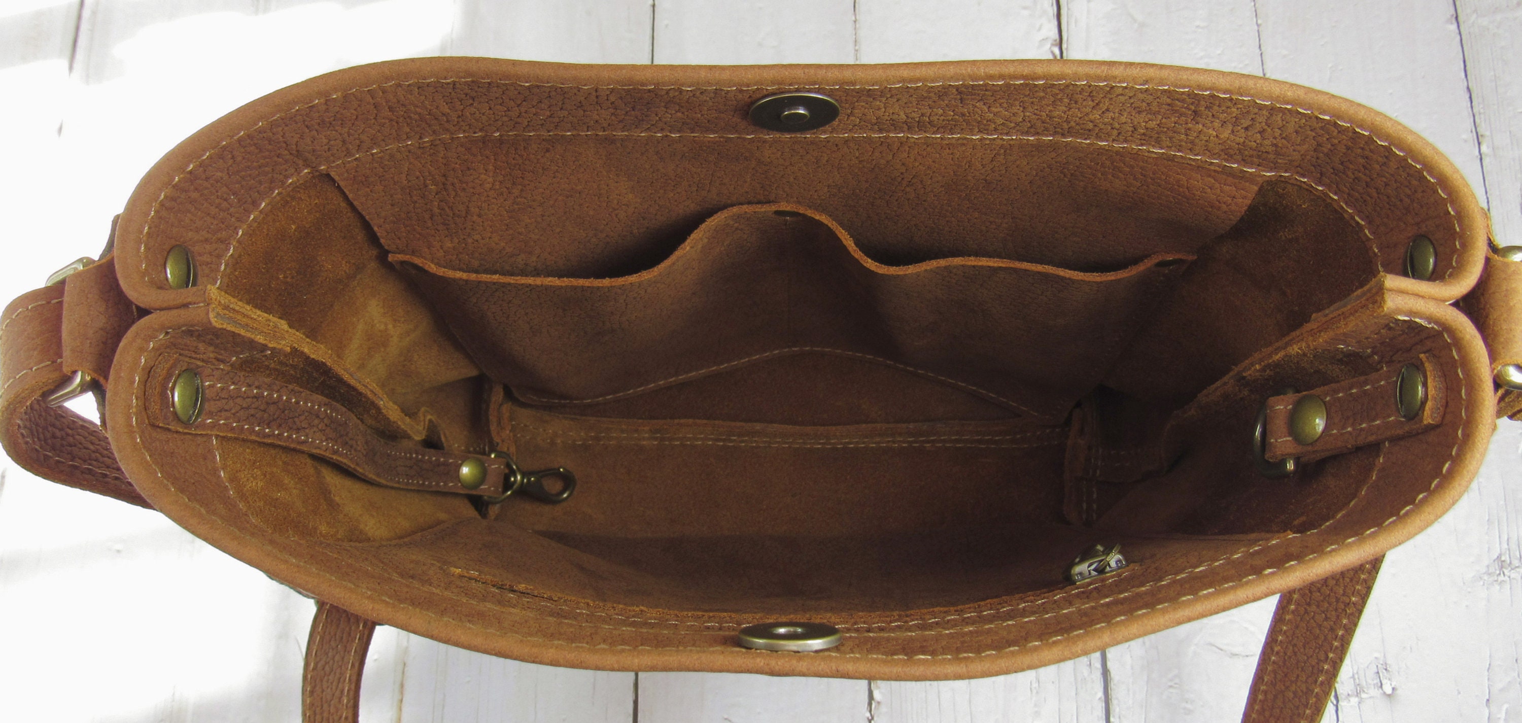 Handmade Leather Crossbody Bag - Etsy