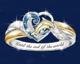 Dolphin Wedding Ring - Etsy