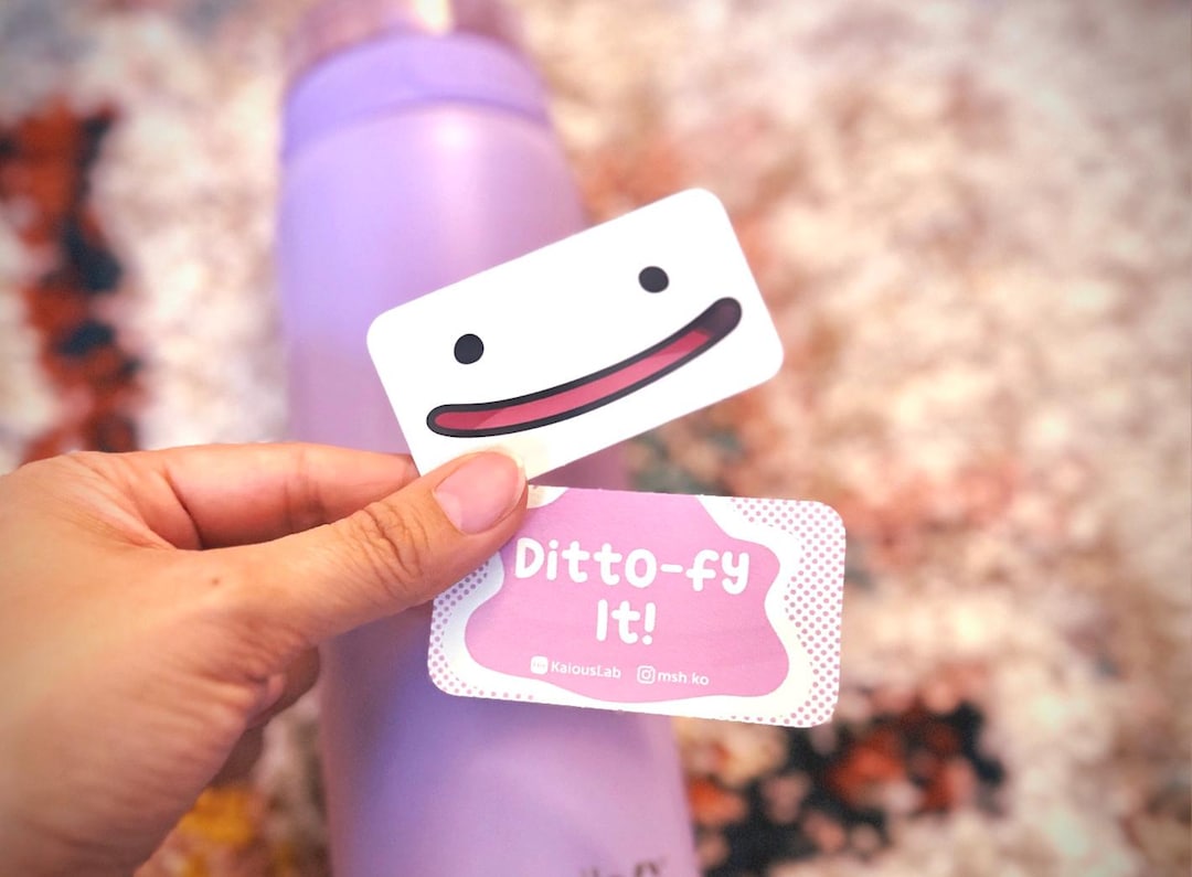 Ditto-fy It! Rectangle Sticker · Transparent Waterproof · Poke Pokopia ...