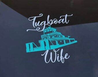 Tugboat Wife Decal - Etsy