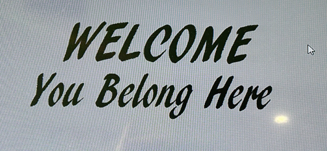 Welcome You Belong Here Custom Decal - Etsy