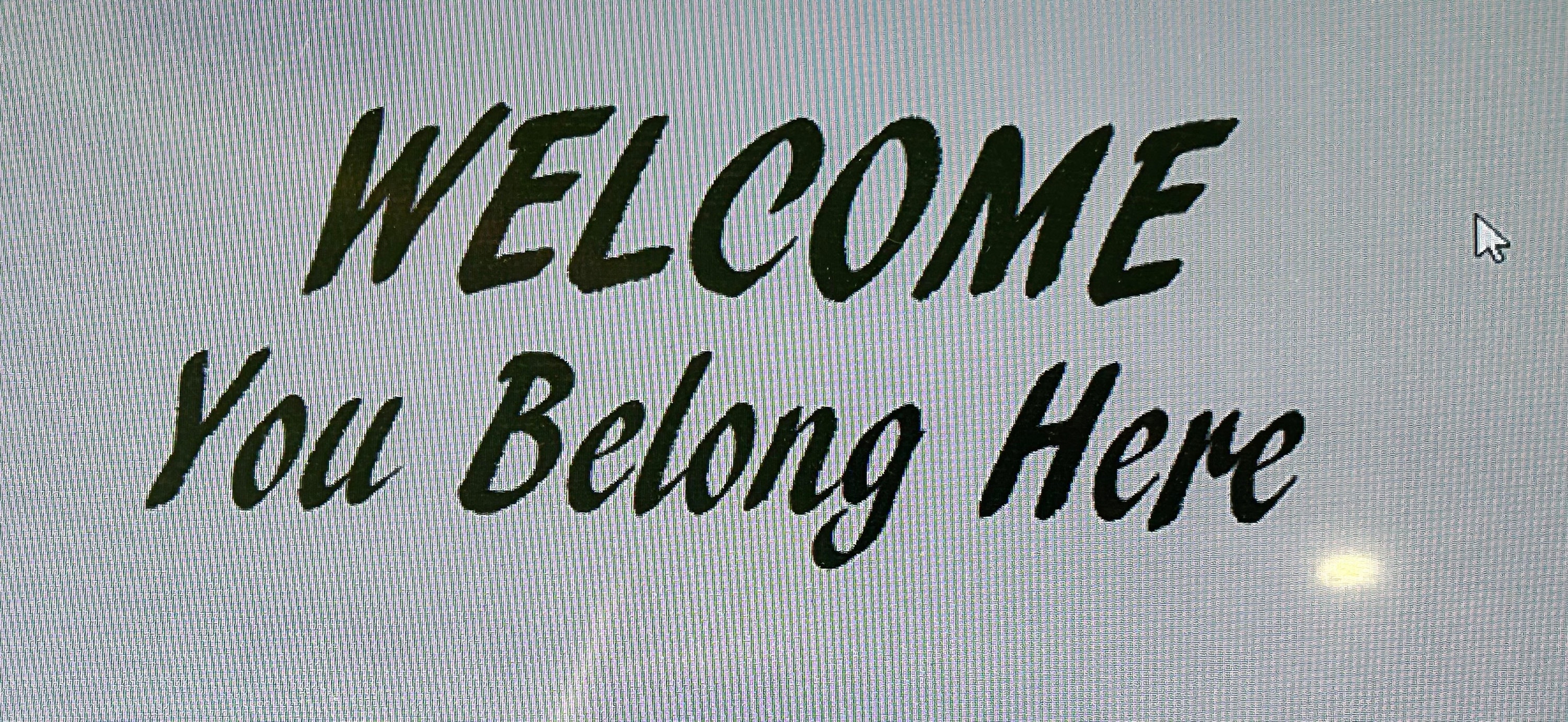Welcome You Belong Here Custom Decal - Etsy