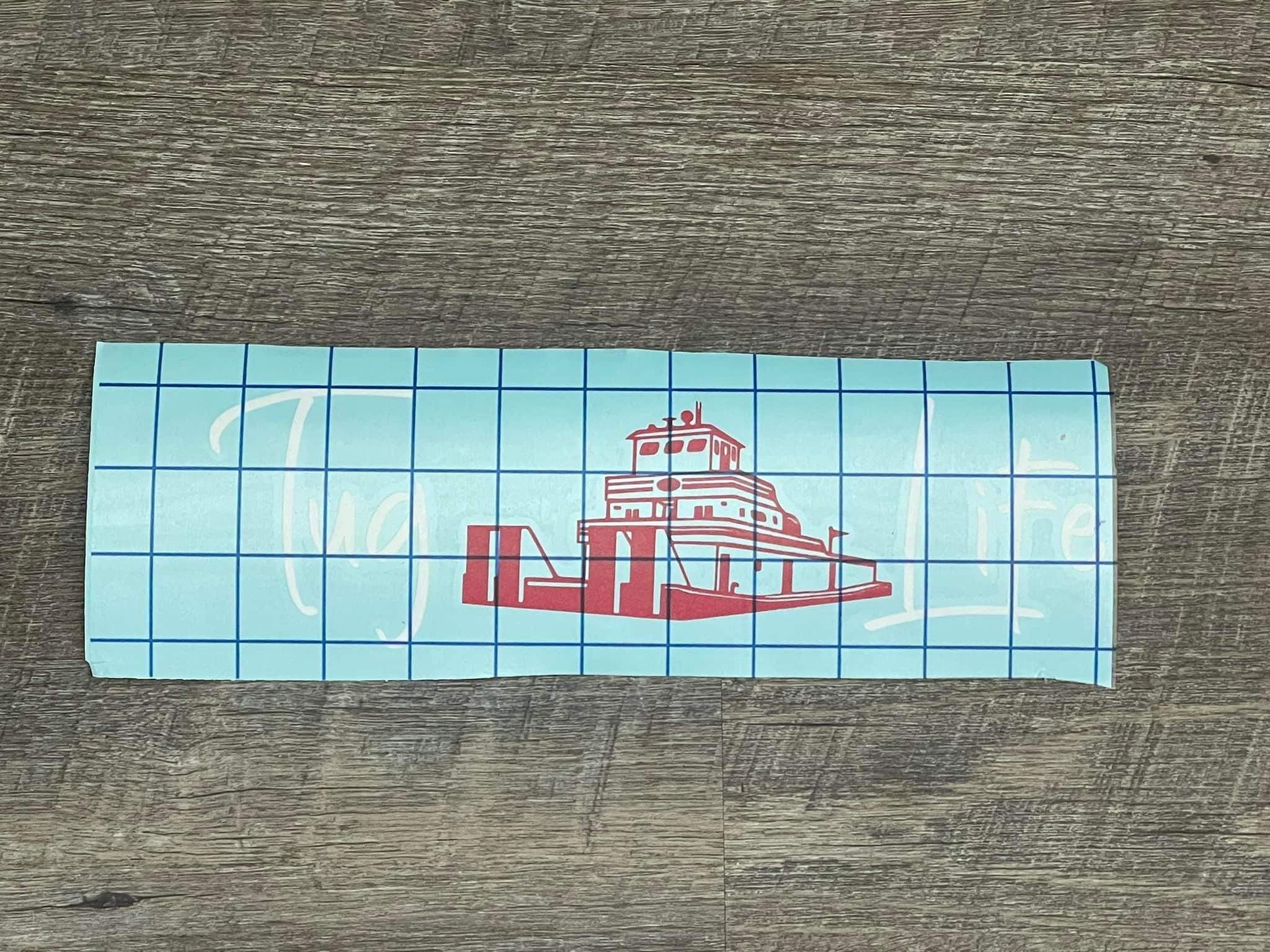 Tug Life Window Sign, Vehicle Sign, Door Decal, Door Sticker, Vinyl ...