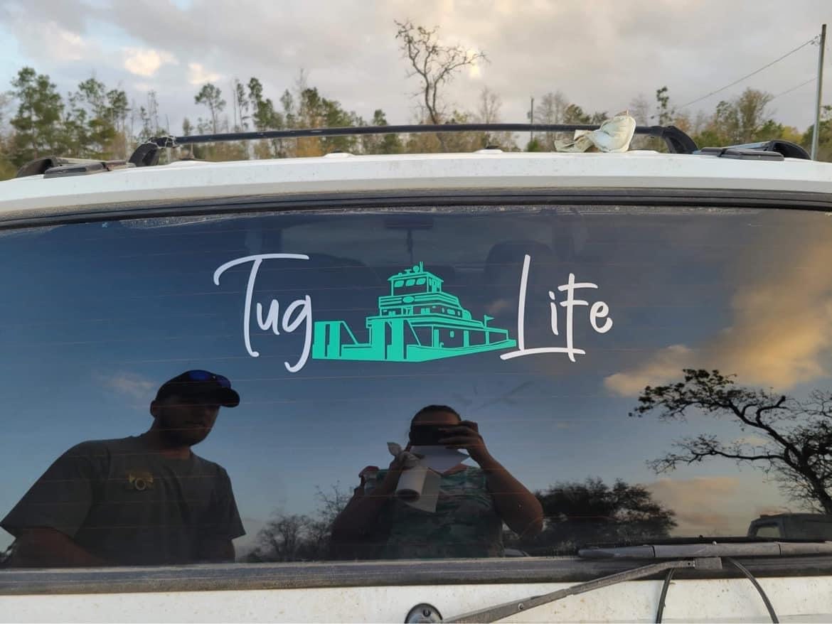 Tug Life Window Sign, Vehicle Sign, Door Decal, Door Sticker, Vinyl ...