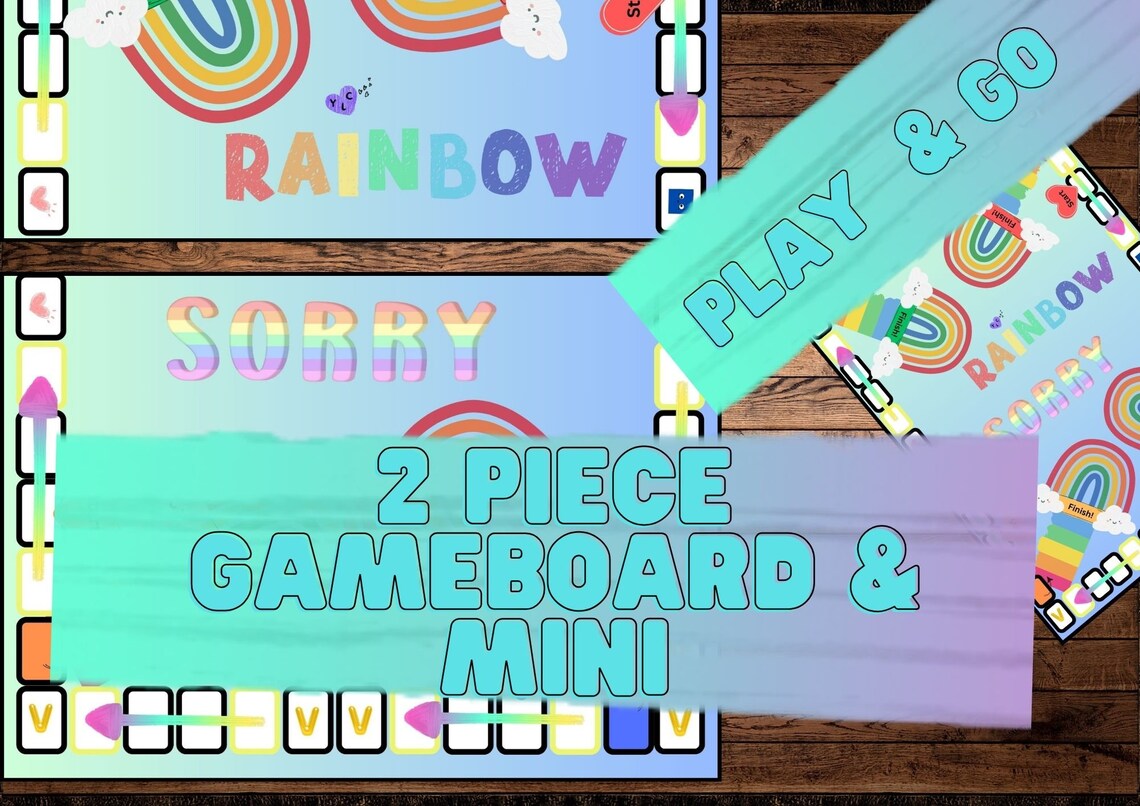 Sorry Board Game- Printable- Digital Download- ESL Game- Family Game ...