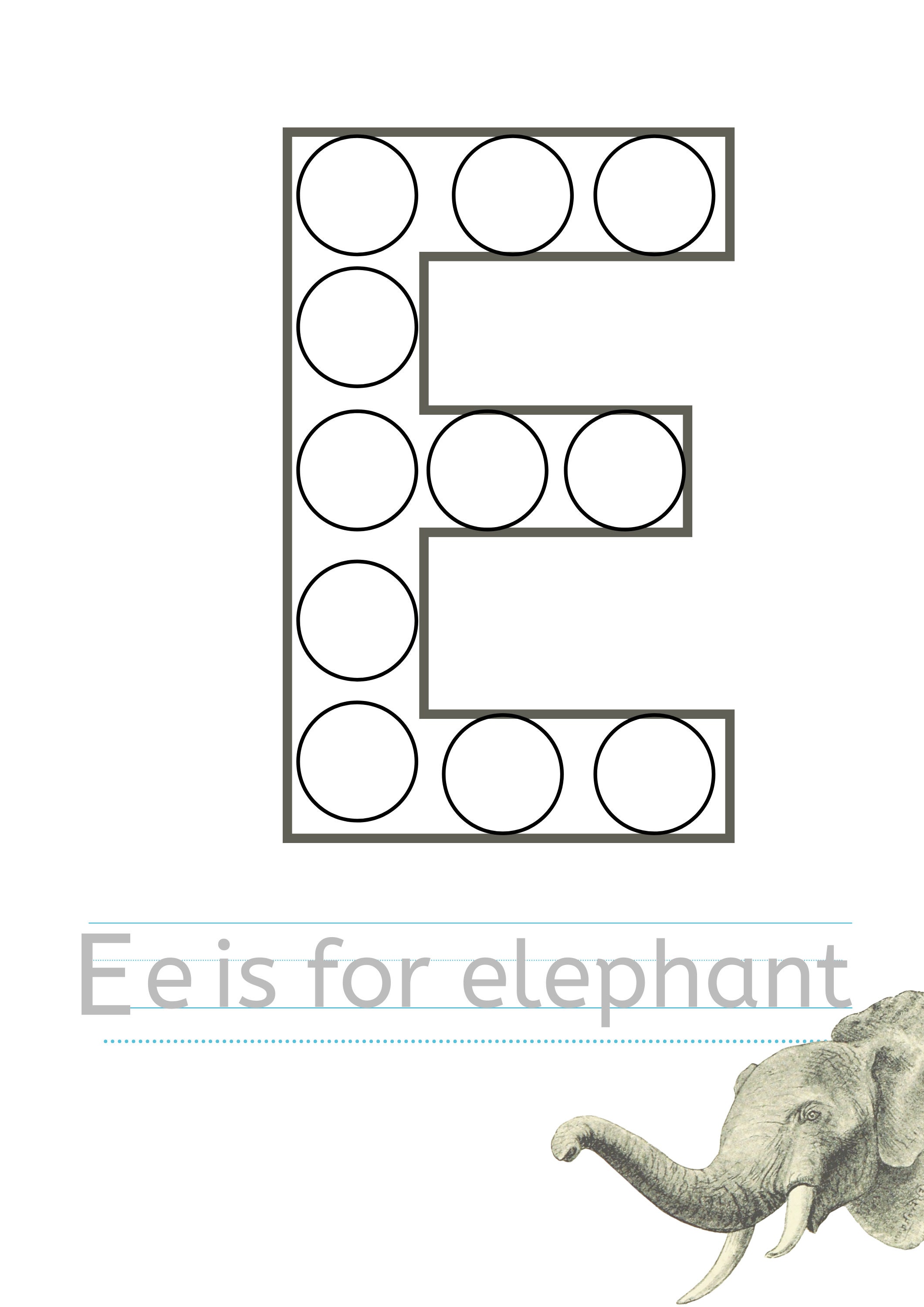 ABC Worksheets, Dot Sticker Worksheets, Painting Practice, Q-tip ...