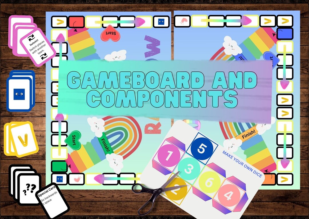 Sorry Board Game- Printable- Digital Download- ESL Game- Family Game ...