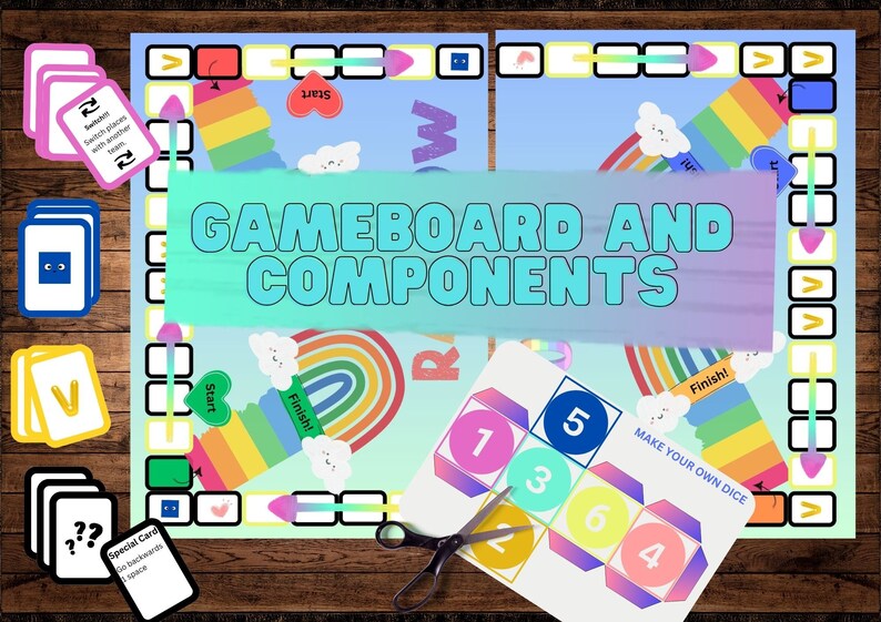 Sorry Board Game- Printable- Digital Download- ESL Game- Family Game ...