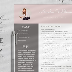 2024 Modern Resume Template Word Pages Resume Cover Letter, References ...