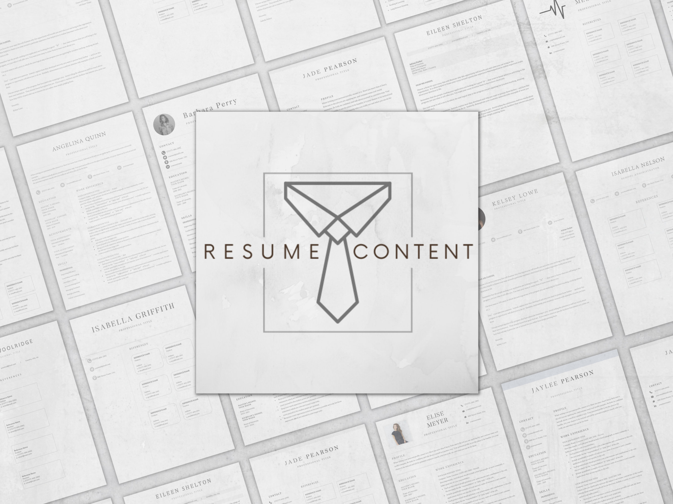 Editable Resume Template Word And Pages Resume Template Etsy Editable Resume Template Word And Pages Resume Template Etsy