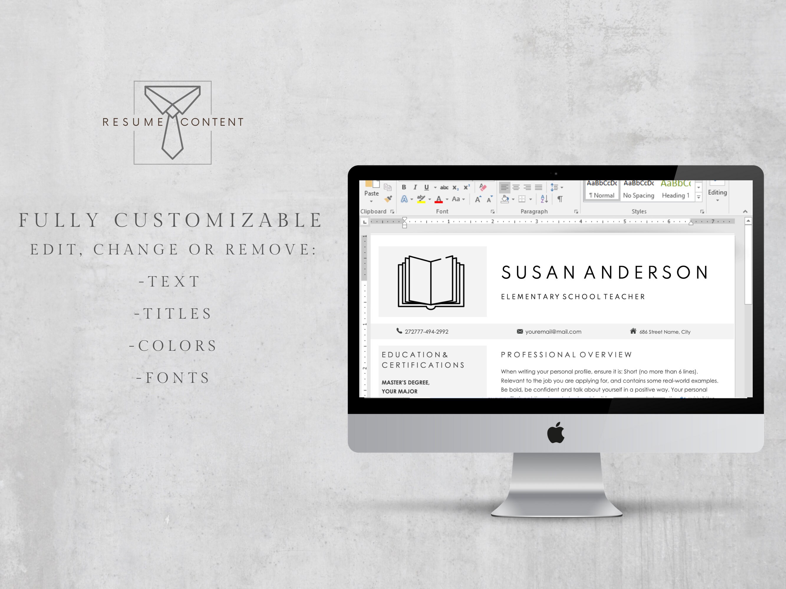 2024 Resume Template Teacher Profession Professional School Resume ...