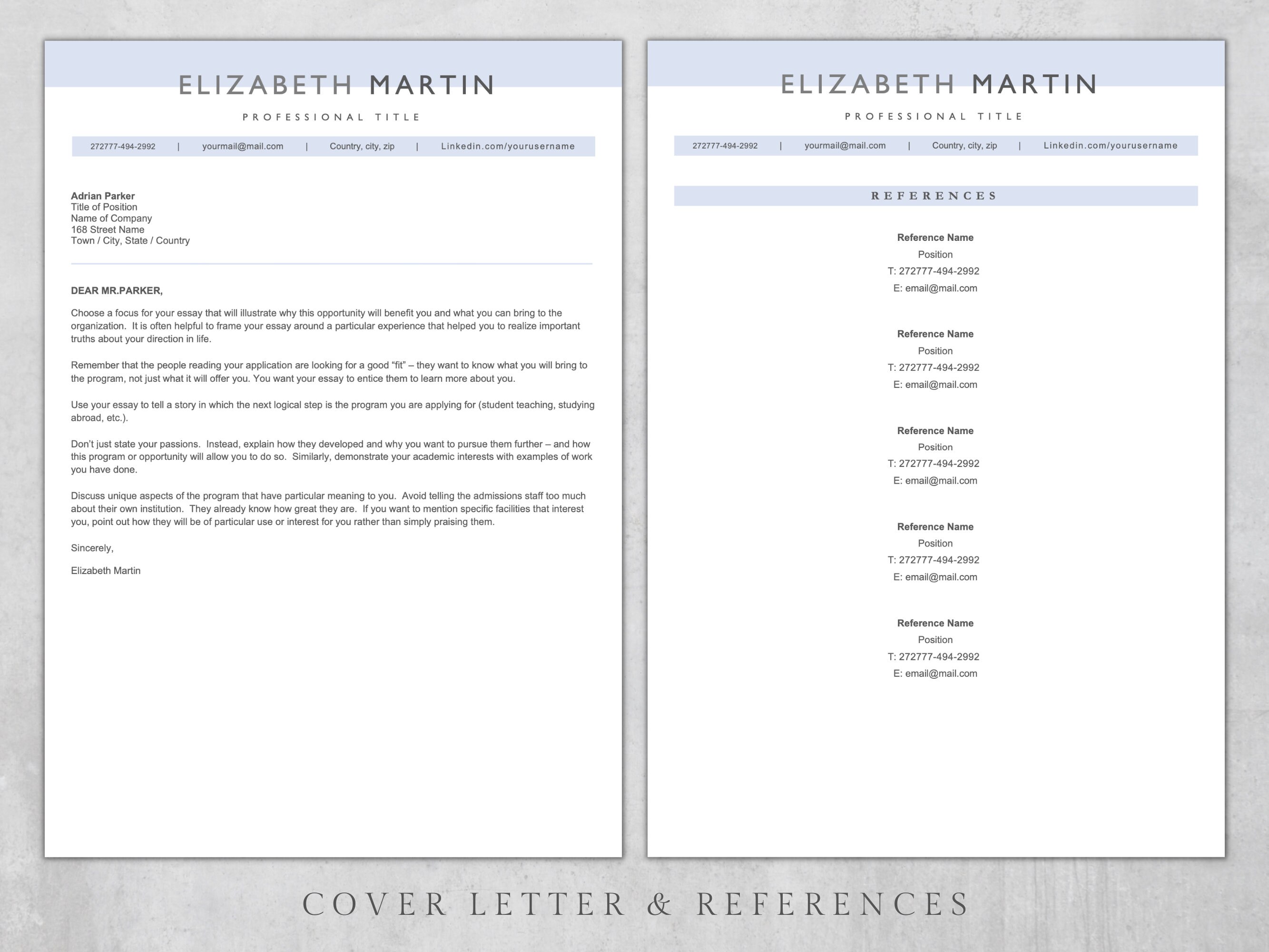 Resume Template ATS Friendly | Ats CV Template Pages, Word, Google Docs ...