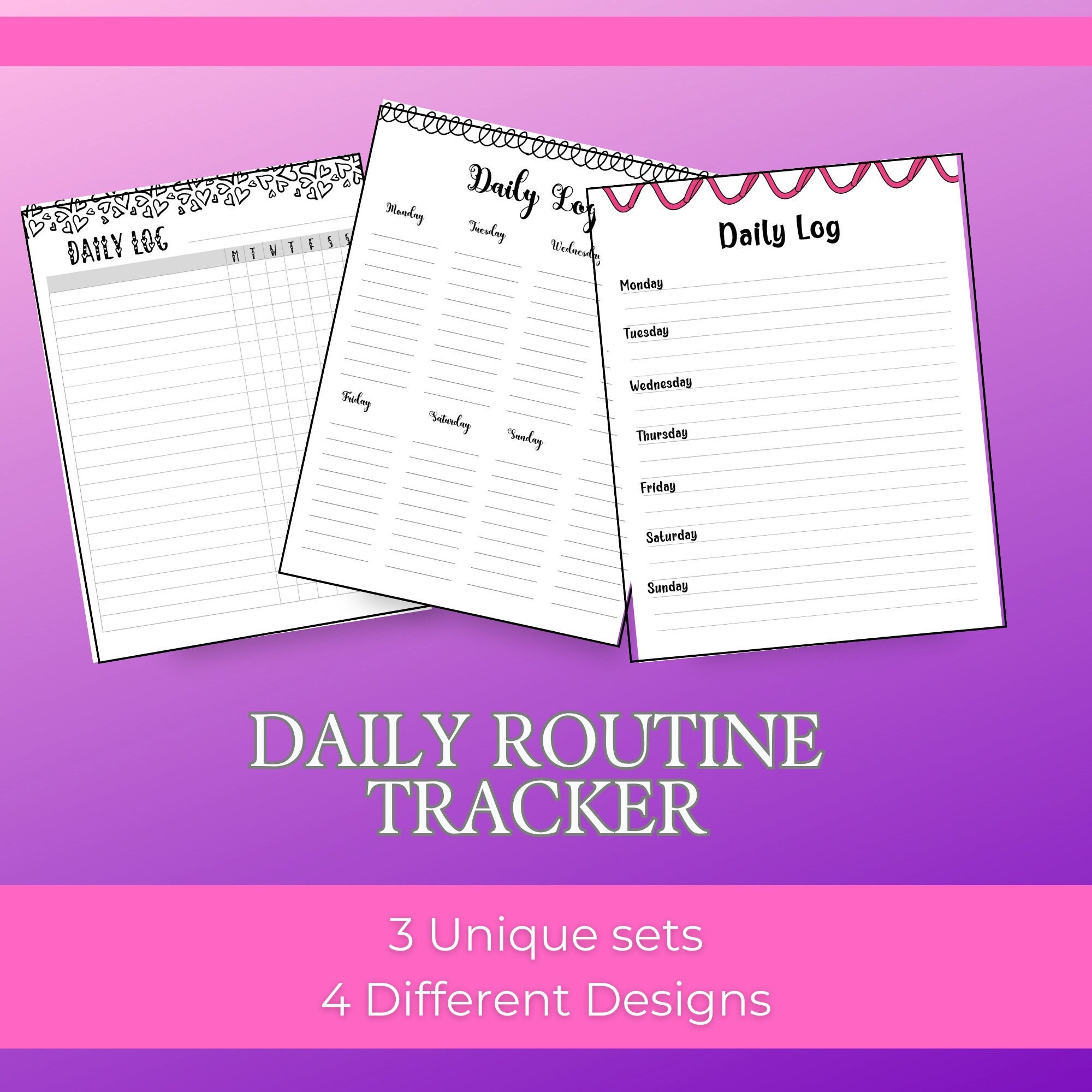 Printable Daily Routine Tracker | Minimalist Checklist (PDF) - Etsy