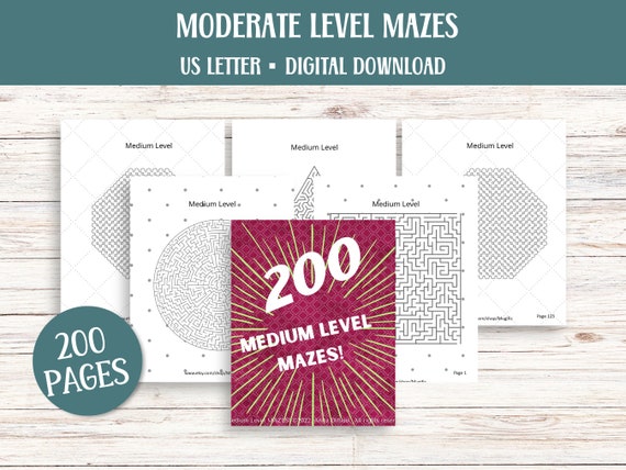 Medium Maze Worksheet