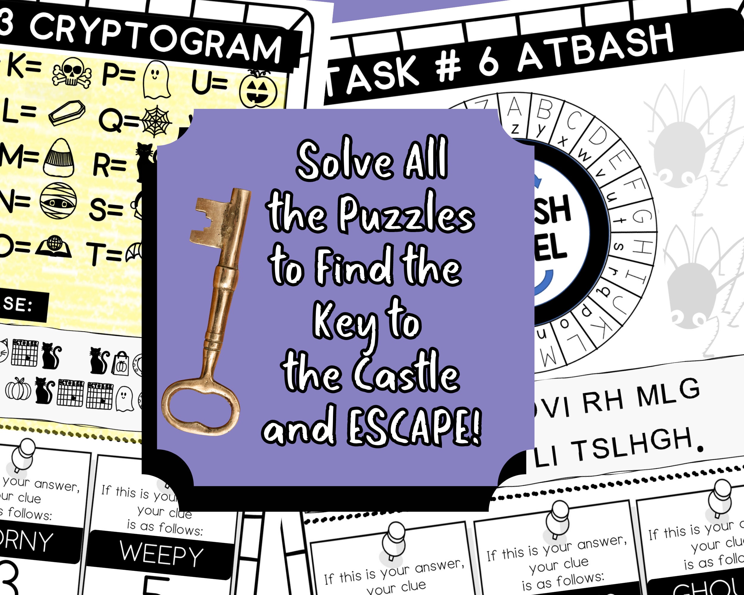 Castle Escape Room Game | Kids Mystery Puzzle, Ages 7-12 (digital ...