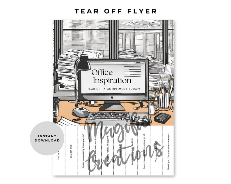 Printable Office Team Building | Inspirational Tear-off Quotes ...