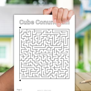 Printable Maze Puzzle Book | 50 Unique Mazes for Teens & Adults (PDF ...