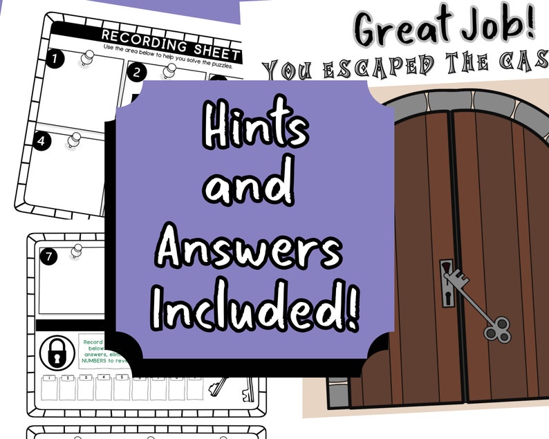 Printable Kids Escape Room Game | Family-friendly Mystery Puzzle ...