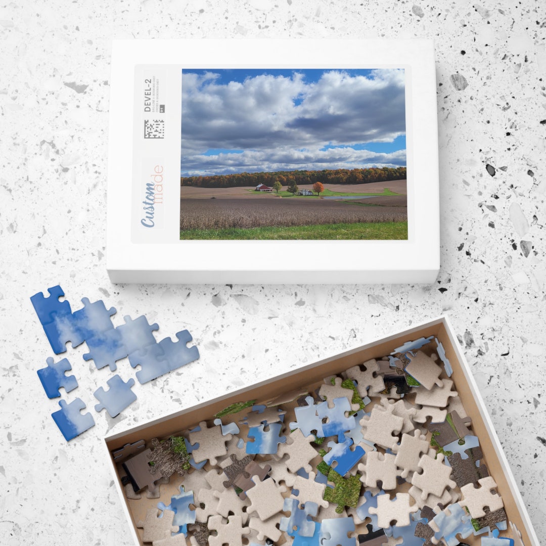 Red Barn Puzzle 1000 Pieces | Country Scene Jigsaw | Adult Teen Farm ...