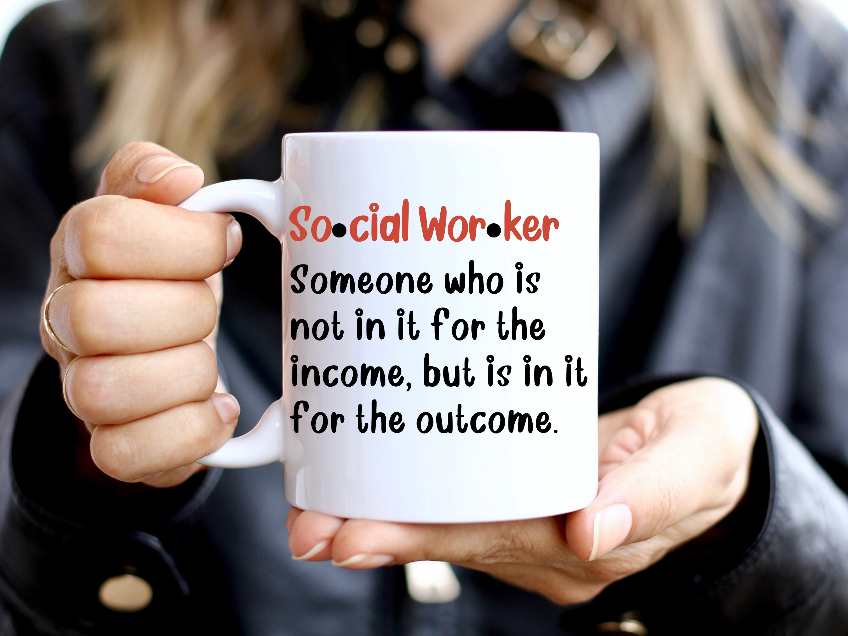 Social Worker Mug Empathy Superhero Gift Mental Health Professional Cup ...