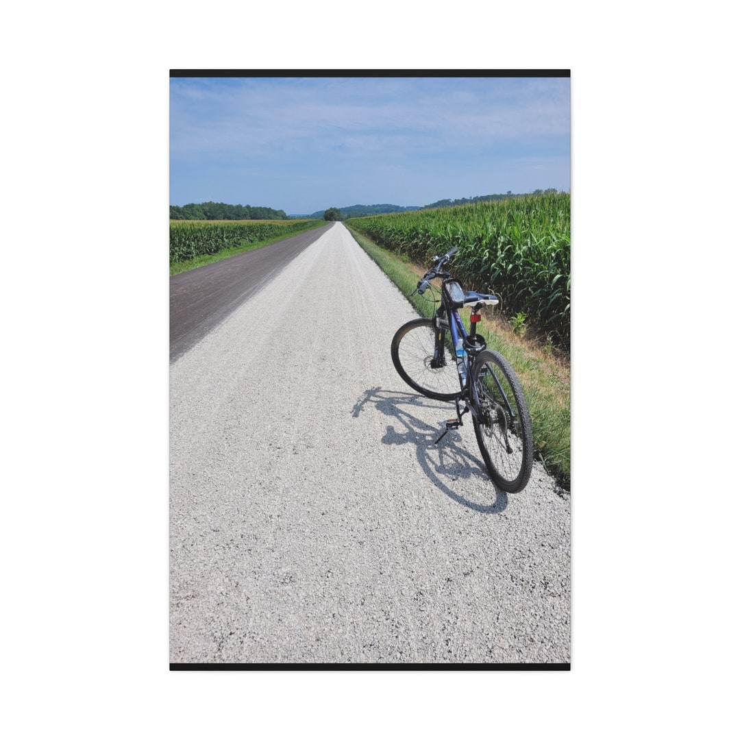 Extra Large Country Bike Path Canvas Oversized Rural Landscape Wall Art ...