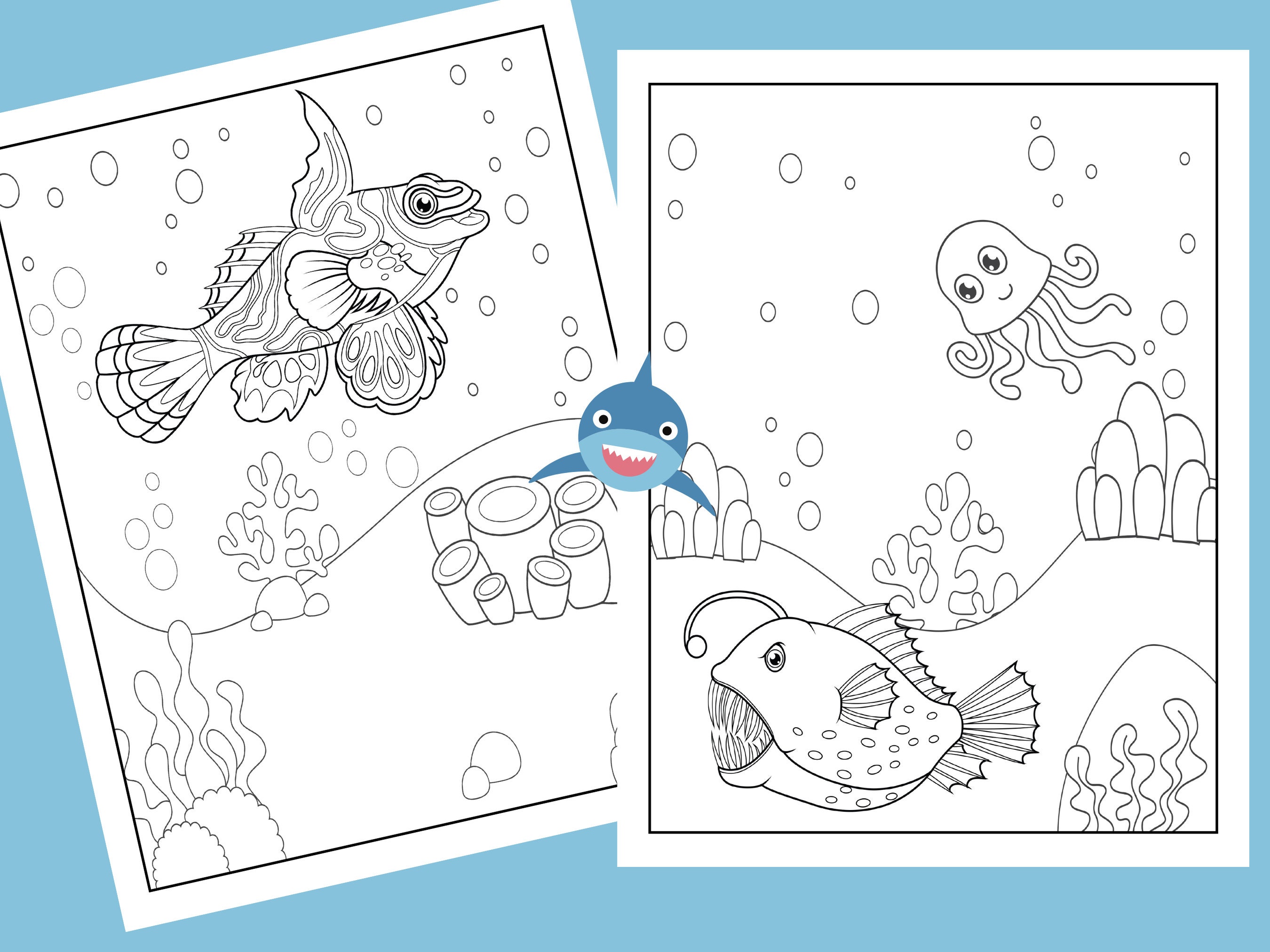 28 Under the Sea Coloring Pages | Printable Ocean Animals for Kids ...