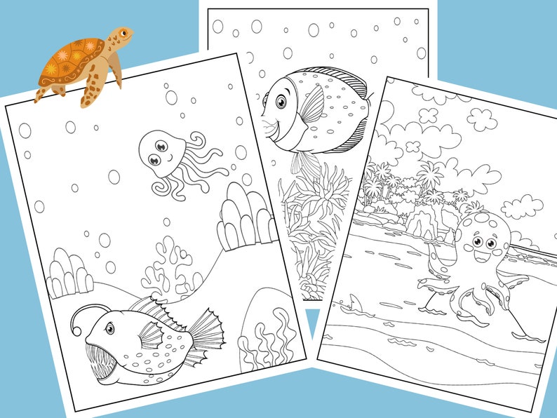 28 Under the Sea Coloring Pages | Printable Ocean Animals for Kids ...
