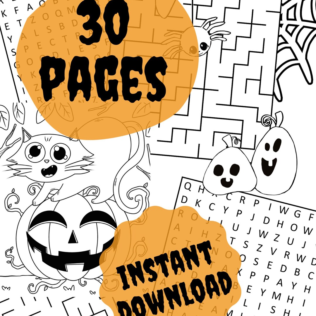 Halloween Coloring Pages Printable/halloween Party Printables ...