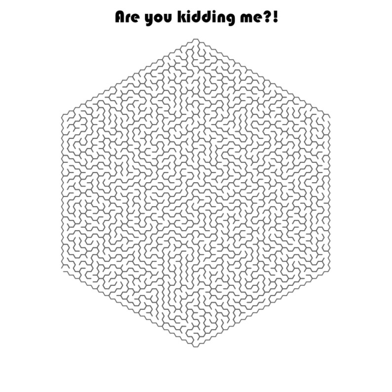 109 Printable Mazes Teen Adult Puzzle Book Brain Teaser Activity ...