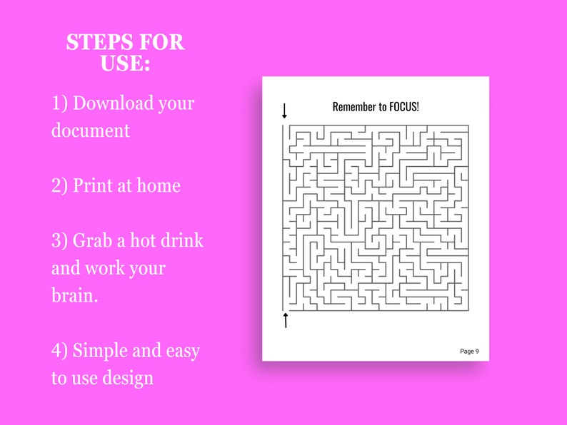 50 Challenging Mazes Teen Adult Puzzle Book Brain Teaser PDF Advanced ...