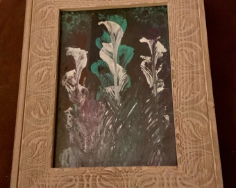 12 X 12 String Pull Acrylic Painting - Etsy