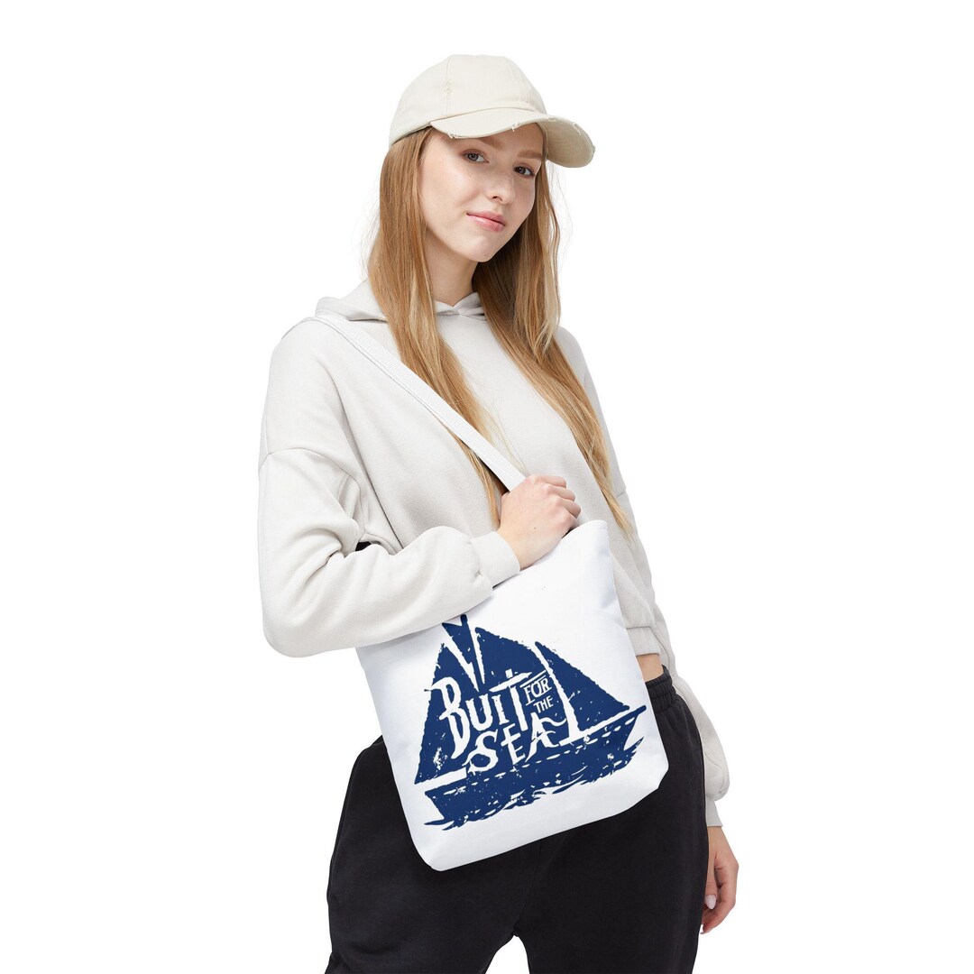 Fisherman Aesthetic Tote Bag, Nautical Beach Shoulder Purse, Fishing ...