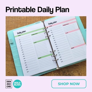 Printable Daily Planning Pages in 5 Colors! - Etsy