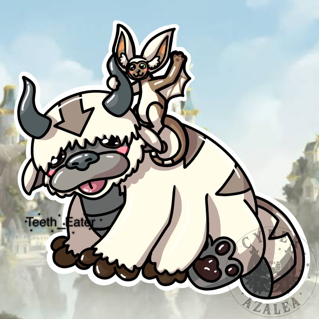 Atla Appa & Momo Glossy Sticker - Etsy
